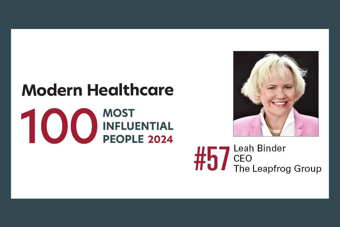 Leapfrog President and CEO Leah Binder Recognized as One of Modern ... Leapfrog President and CEO Leah Binder Recognized as One of Modern ...